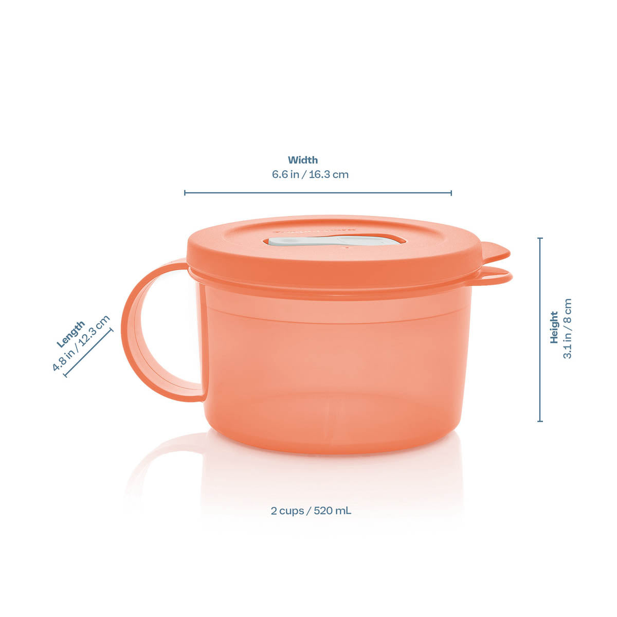 Tupperware CrystalWave® PLUS Microwave Soup Mug | Set of 2 | Leakproof ...