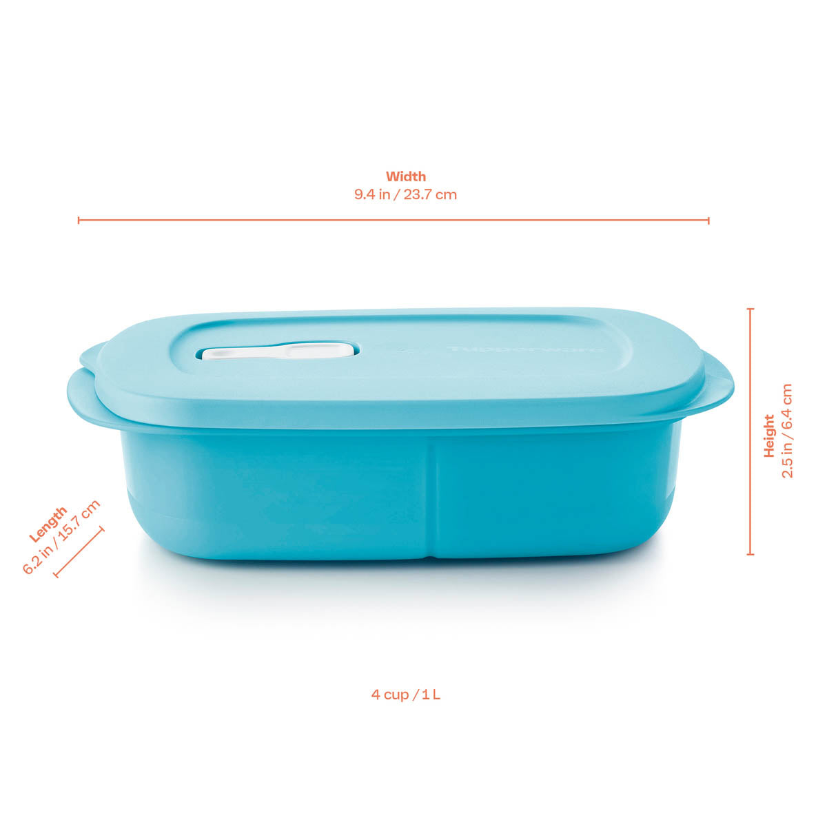 CrystalWave® | Rectangular Divided Dish – Tupperware Brand
