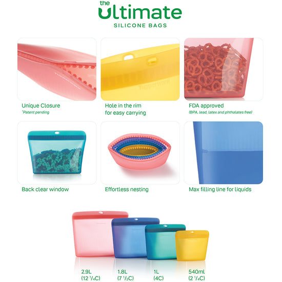 Ultimate Silicone Stand-Up Bag Medium – Tupperware US