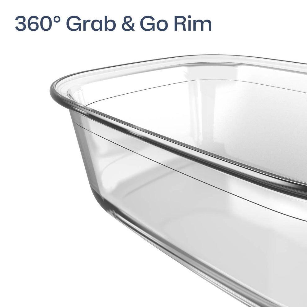 Tupperware Voila™ Glass Food Storage Container | Rectangular Small ...