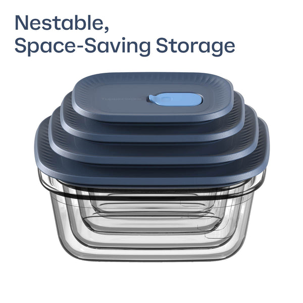 Tupperware Voila™ Glass Food Storage Container | Rectangular Small ...
