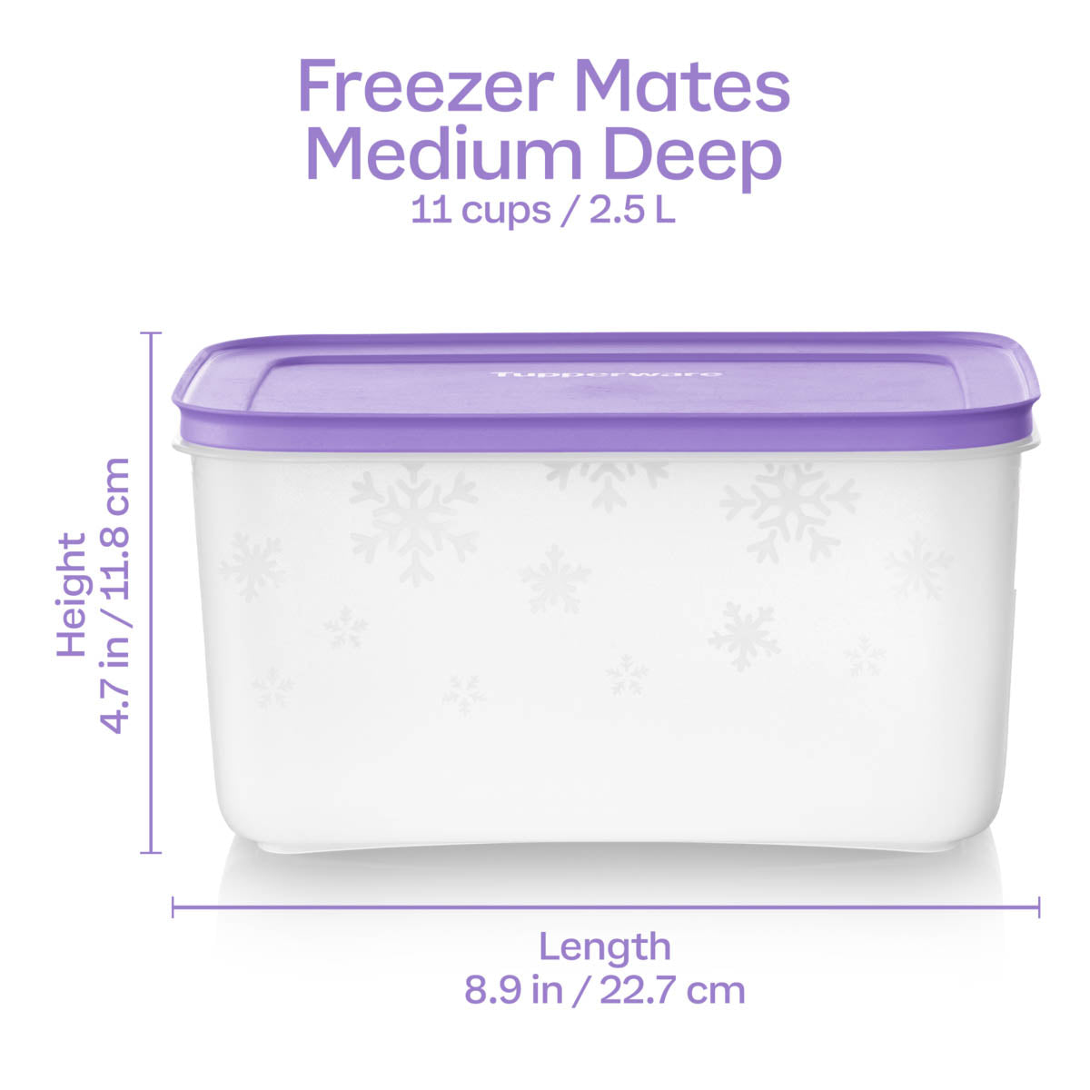 Tupperware® Freezer Mates® PLUS Medium Deep | Food Storage Container ...