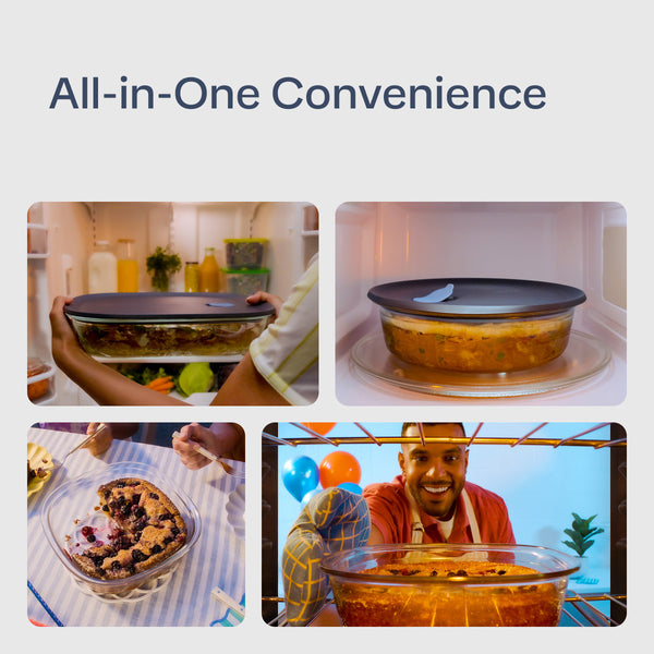 Tupperware Voila™ Glass Rectangular XL Bakeware | Airtight Baking Dish ...