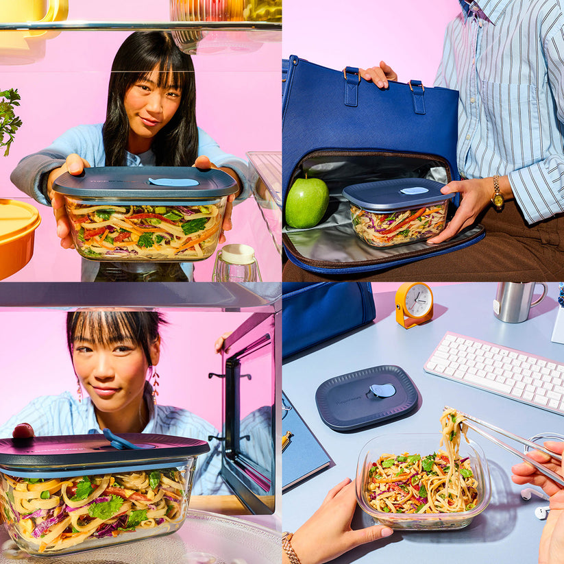 Tupperware Voila™ Glass Food Storage Container | Rectangular Mini ...